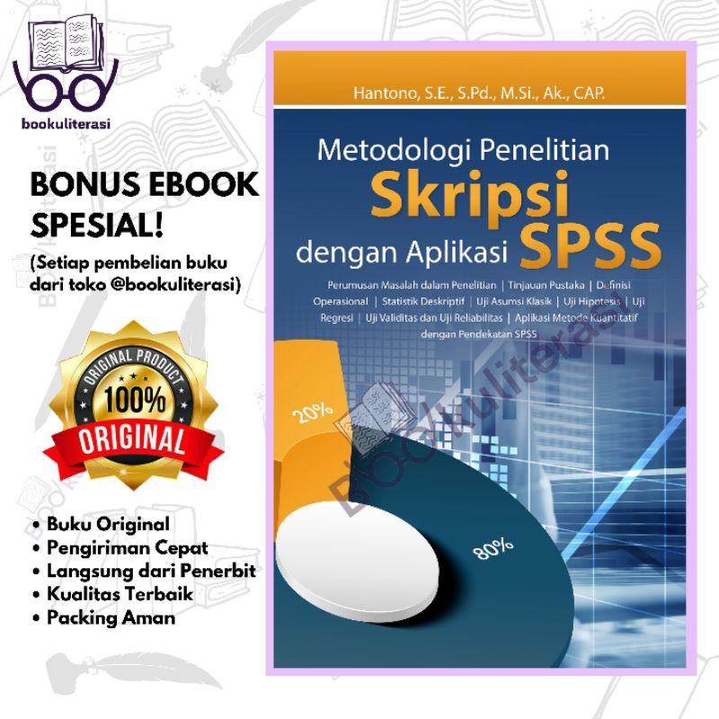 Jual Buku Metodologi Penelitian Skripsi Dengan Aplikasi SPSS | Shopee Indonesia