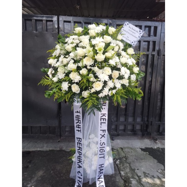 Jual STANDING FLOWER DUKA CITA - STANDING FLOWER CONDOLENCES - BUNGA ...