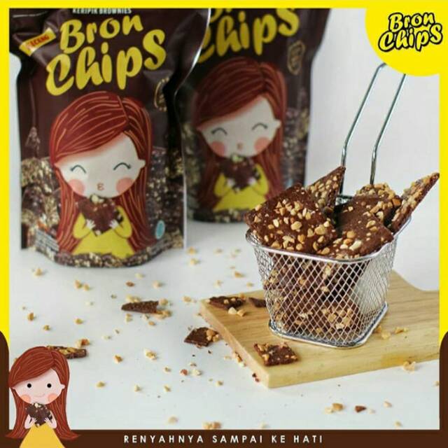 Jual Bron Chips (Brownies Tipis) netto 60gr | Shopee Indonesia
