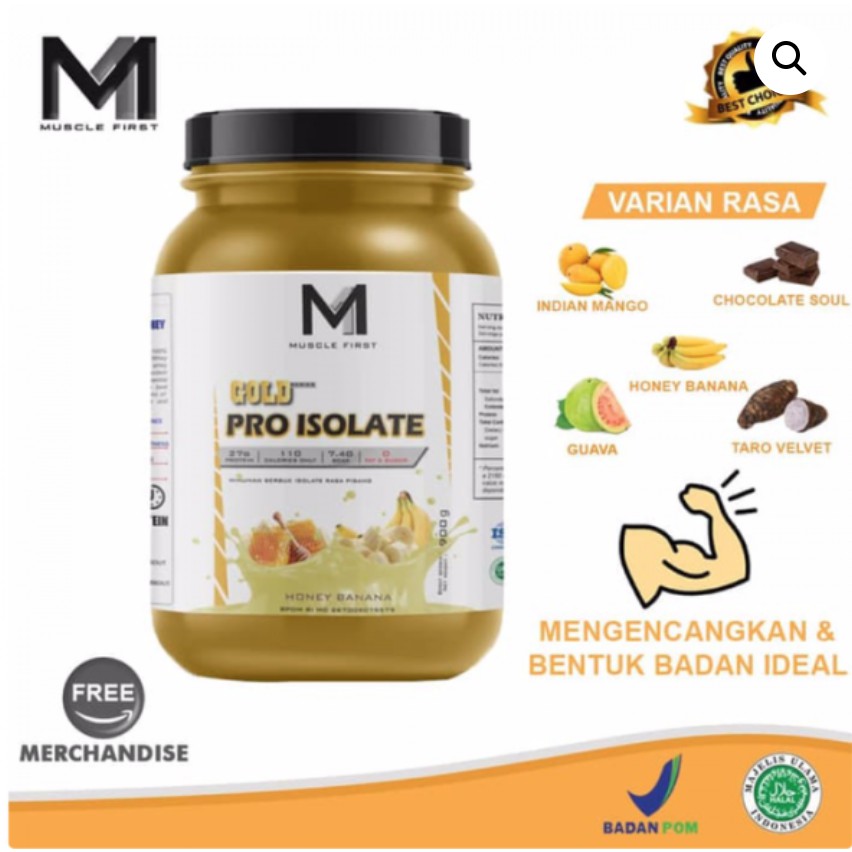 M1 MUSCLE FIRST GOLD PRO ISOLATE WHEY PROTEIN ISOLATE murni 110 kalori ...