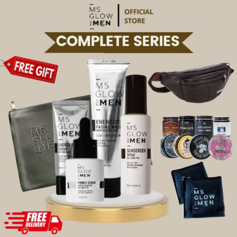 Jual MS GLOW FOR MEN PAKET LENGKAP KOMPLIT SUNSCREEN BPOM ORIGINAL ...