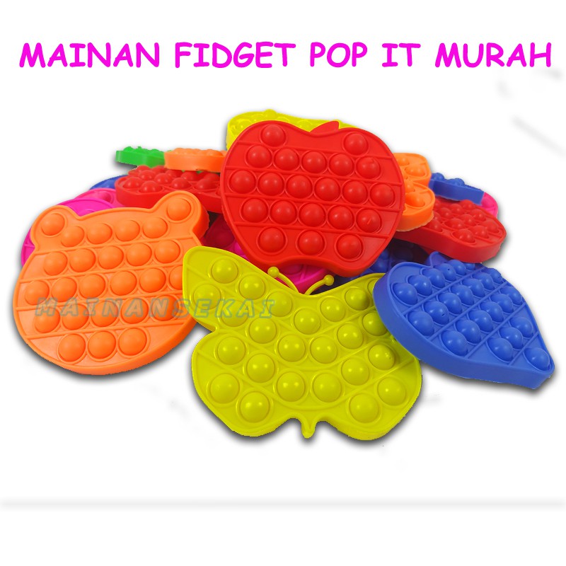 Jual MAINAN ANAK FIDGET POP IT PUSH BUBBLE / MAINAN PENCETAN VIRAL ...