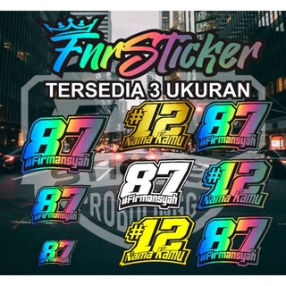 Jual STIKER NOMOR START | BISA GANTI NOMOR DAN NAMA | Shopee Indonesia