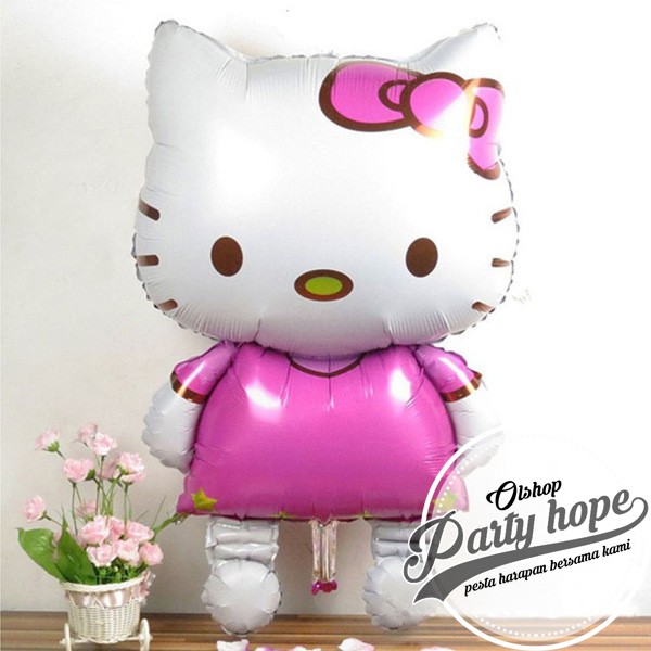 Jual Balon Foil hello kitty Jumbo / Balon hello kitty / Balon Karakter ...