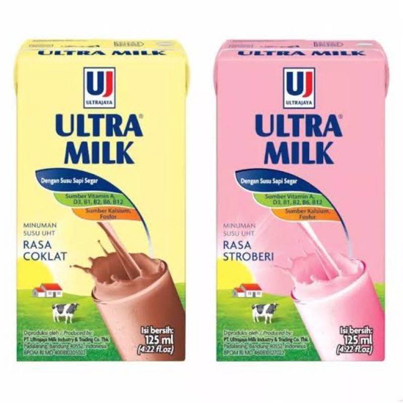 Jual Susu Ultra Milk UHT 125ml 1 dus (40 pcs) | Shopee Indonesia