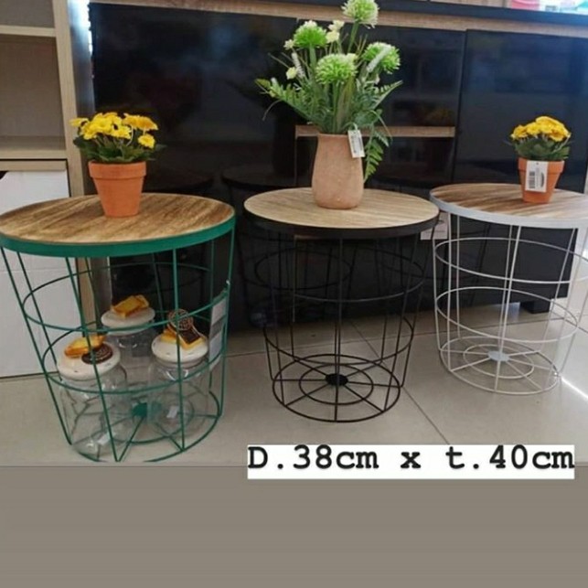 Jual Meja Penyimpanan Storage Keranjang Minimalis / Meja Sudut Ruang ...