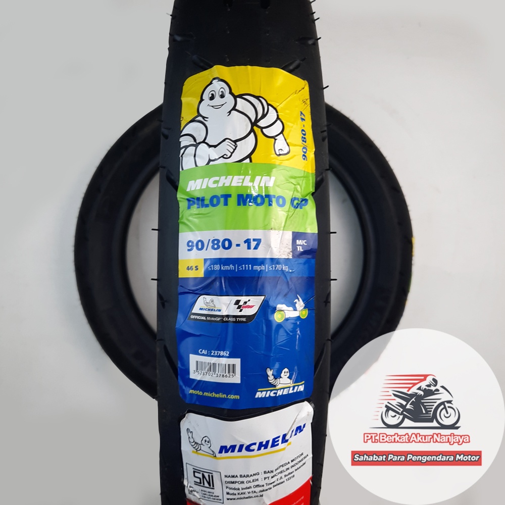 Jual Michelin Pilot Moto GP 90/80-17 Ban Motor Tubeless Soft Compound ...