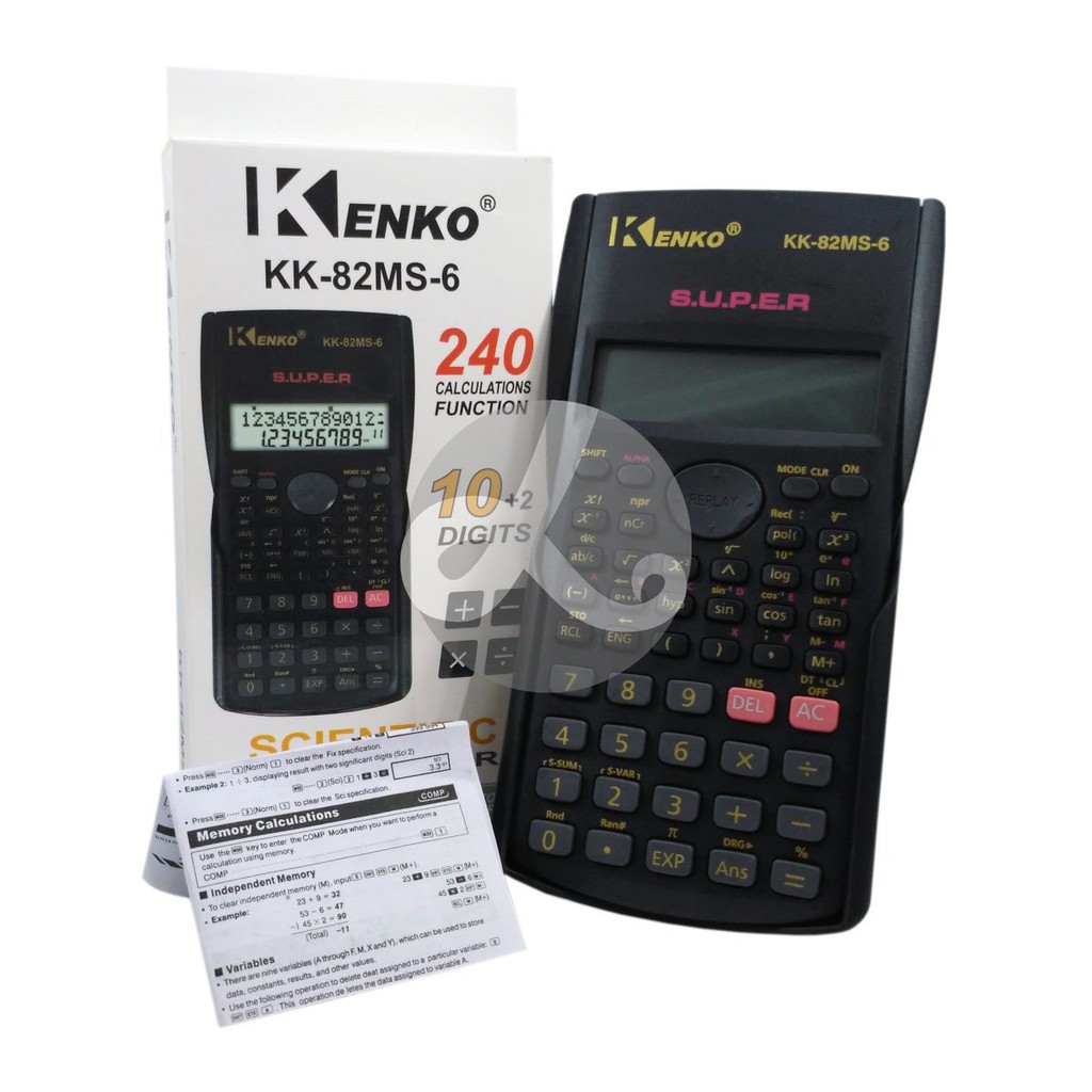 Jual Kalkulator Calculator Elektronik Scientific KENKO KK 82MS 6 ...