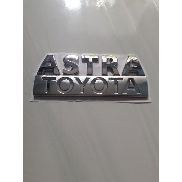 Jual EMBLEM TULISAN ASTRA TOYOTA ORIGINAL | Shopee Indonesia