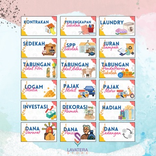 Jual Stiker Dompet Keuangan/Stiker Budgeting/Stiker Dompet Disiplin ...