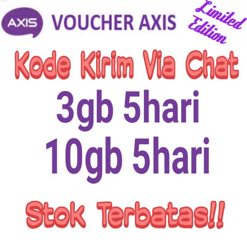Jual Voucher Axis Aigo Mini 3gb 5hari 10gb 5hari 1,5gb 1hari | Shopee ...