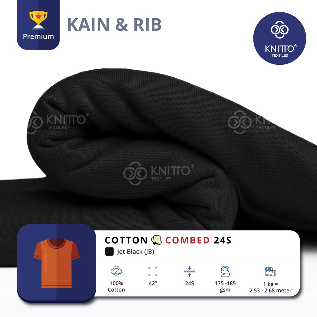 Jual KAIN COTTON COMBED 24S JET BLACK + RIB (BAHAN KAOS) | Shopee Indonesia Jual KAIN COTTON COMBED 24S JET BLACK + RIB (BAHAN KAOS) | Shopee Indonesia