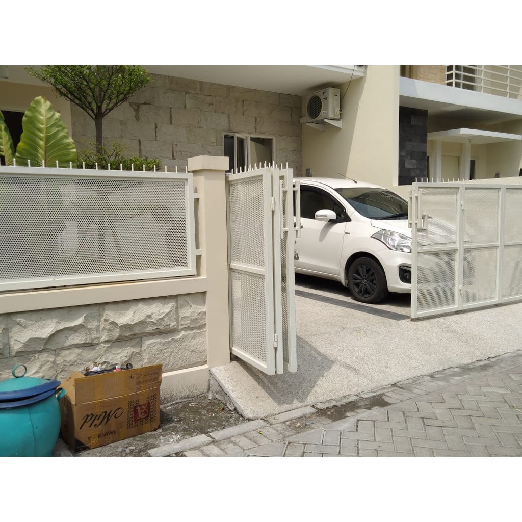 Jual Pagar Plat Perforated Sidoarjo Indonesia|Shopee Indonesia