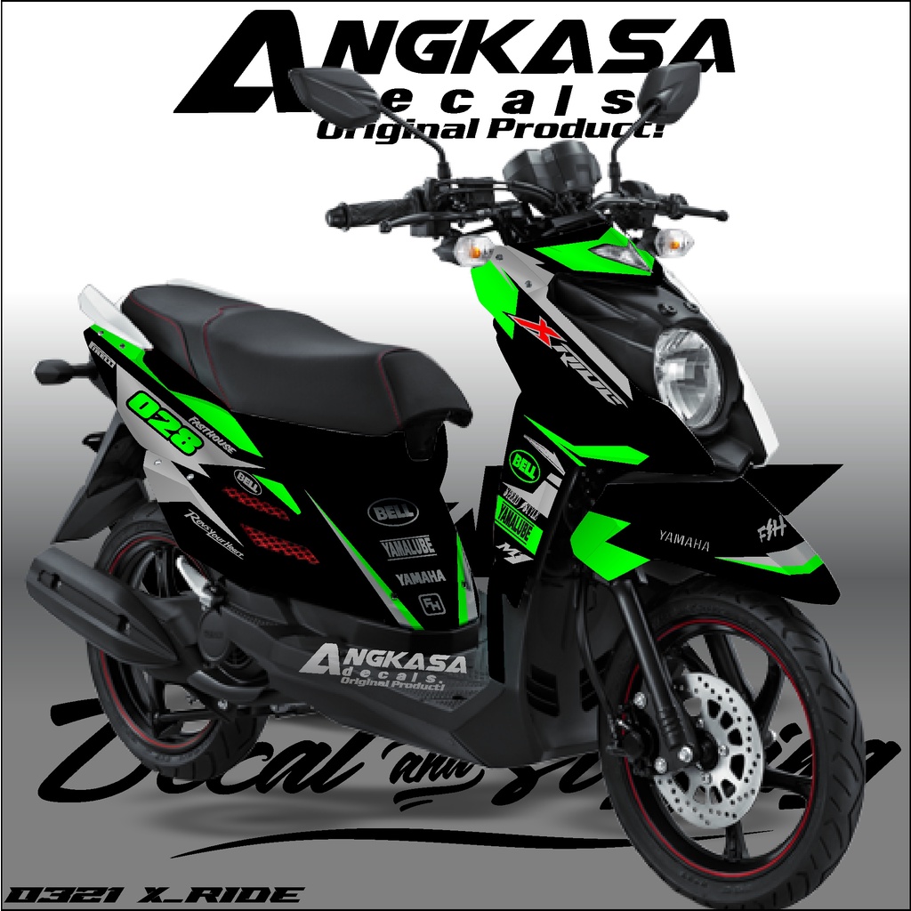 Jual 0321A DECALS STIKER FULLBODY MOTOR X-RIDE / decal variasi sticker ...