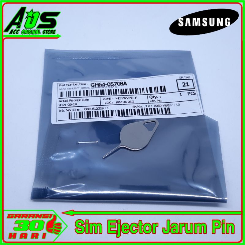 Jual Sim Ejector Tusukan Kartu Hp Samsung Original SEIN Jarum Pin Card ...