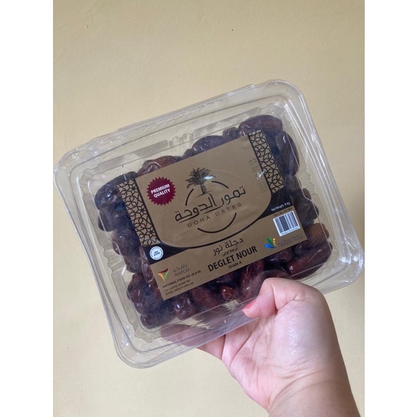 Jual Kurma 1KG deglet nour grade A (Asli dari Qatar) | Shopee Indonesia