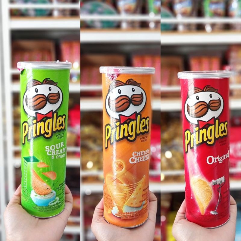 Jual PRINGLES POTATO CHIPS / KERIPIK KENTANG 107 GRAM | Shopee Indonesia