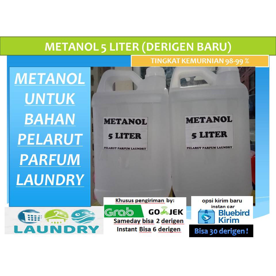 Jual METANOL 5 LITER METANOL MURNI BAHAN PELARUT PARFUM LAUNDRY ...