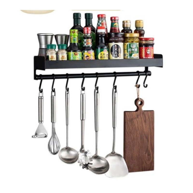 Jual rak dapur/rak bumbu gantung/rak bumbu dinding | Shopee Indonesia
