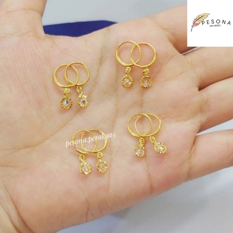 Jual ANTING KAIT ANAK PERAK ASLI 925 LAPIS EMAS - MODEL KENIP - PERHIASAN PERAK ANAK | Shopee ...
