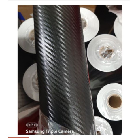 Jual Sticker skotlet carbon 3D hitam doff Stiker skotlet carbon kevlar ...