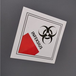 Jual Sticker Sampah Infeksius | Sticker Label B3, Bahan Vinyl ...