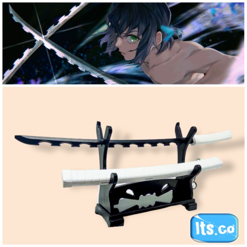 Jual Keychain Miniatur Pedang Inosuke Hashibira Gantungan Kunci ...