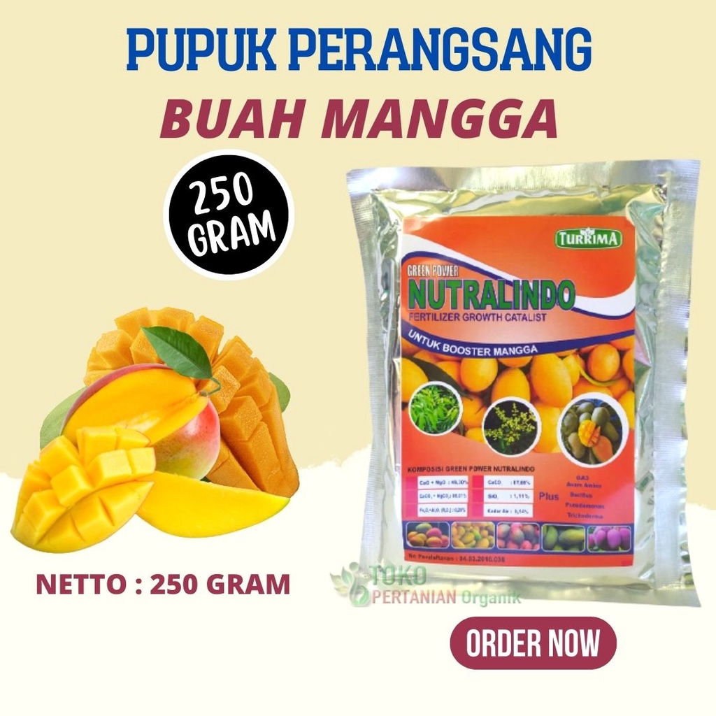 Jual Pupuk mangga agar cepat berbuah, Pelebat Organik mangga Booster NUTRALINDO | Shopee Indonesia