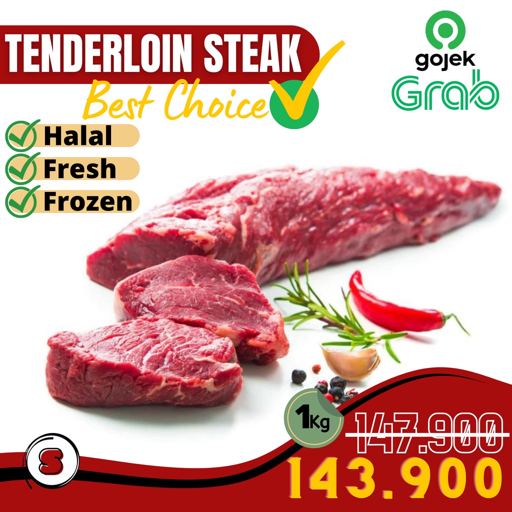 Jual Sapina Daging Sapi Daging Tenderloin Potongan Steak / Has Dalam ...
