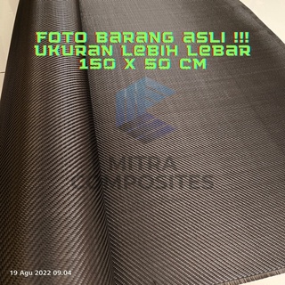 Jual Serat Carbon 3K Twill 220gsm Semi Web Lock Karbon Fiber Fabric ...