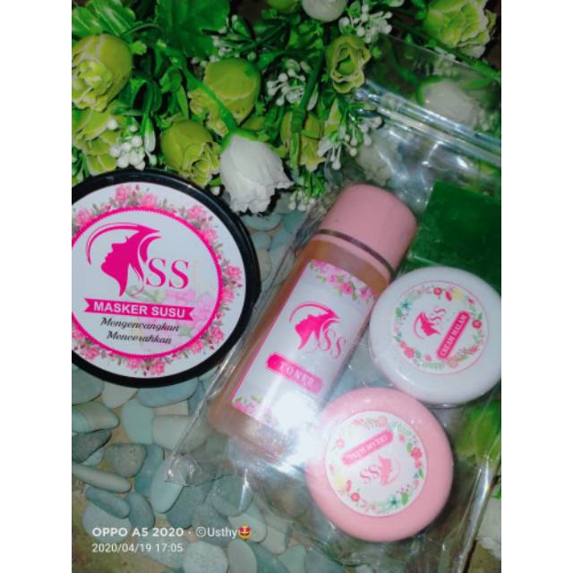 Jual cream dan masker SS (free sabun wajah dan kuas) | Shopee Indonesia