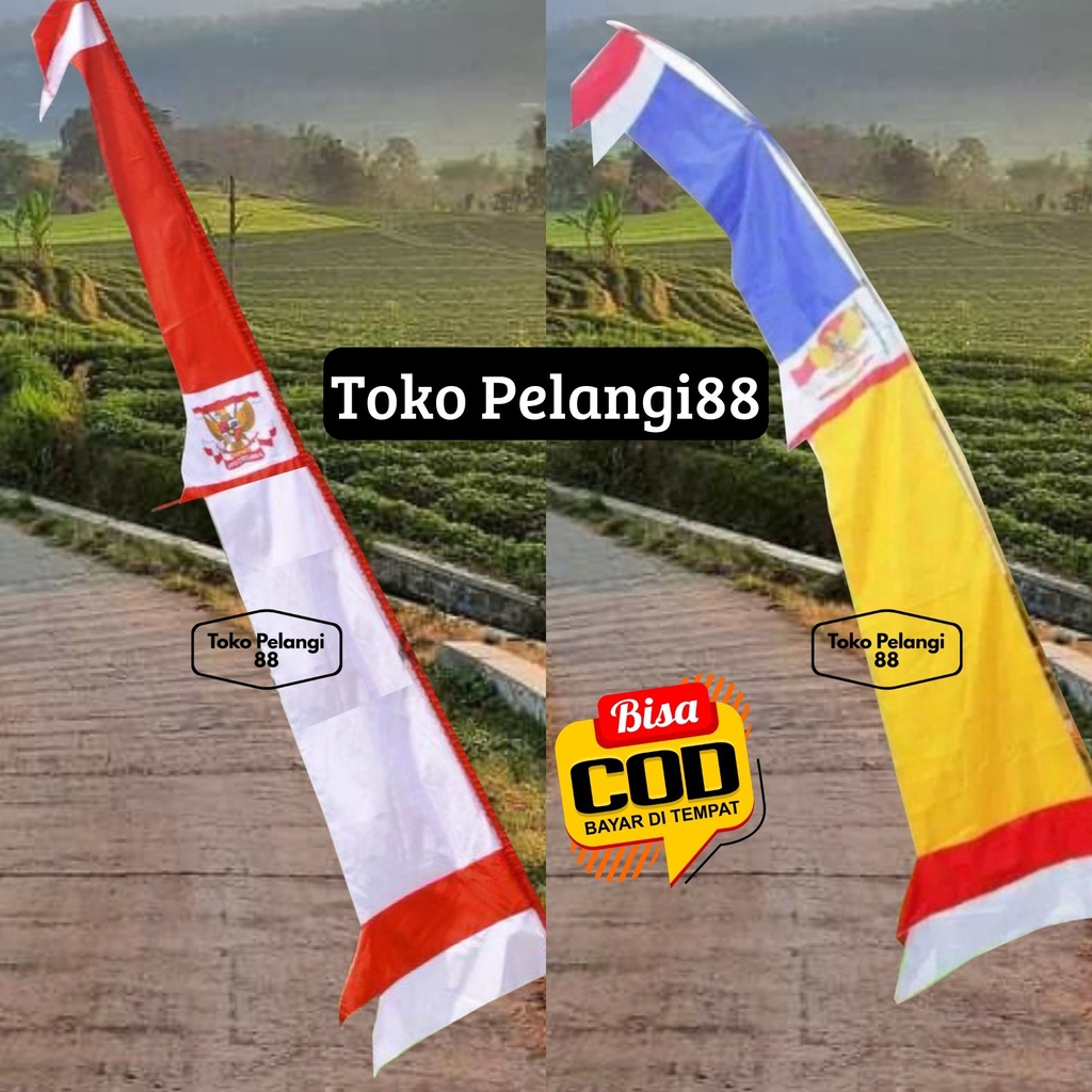 Jual Umbul-umbul Merah Putih 4Meter Layur Lurus Bendera Umbul-Umbul Warna Warni Garuda Panjang ...