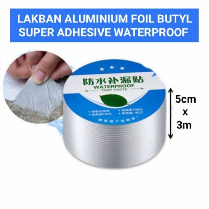 Jual Waterproof Tape - Lakban Anti Bocor Penambal Atap/Talang/Pipa | Shopee Indonesia