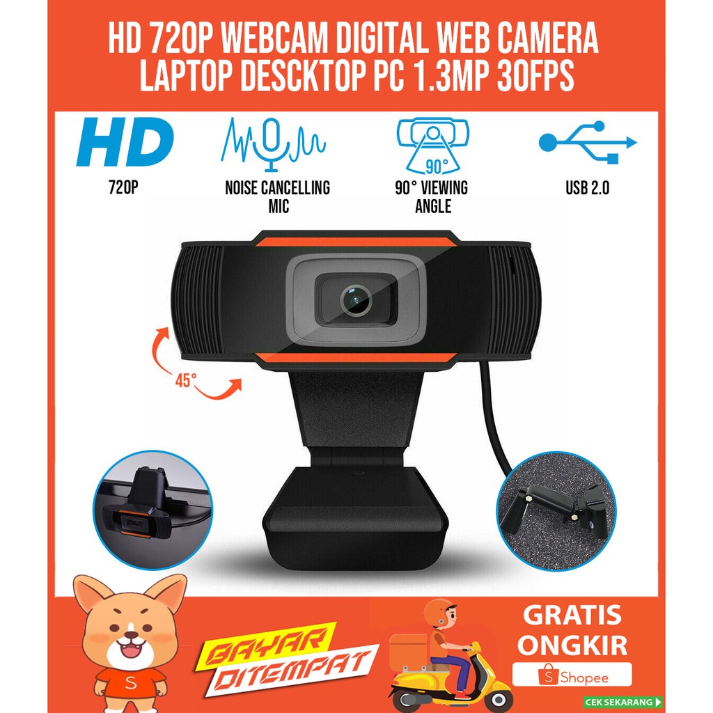 Jual Webcam USB Camera 720p / 1080p with Microphone Video Autofocus ...