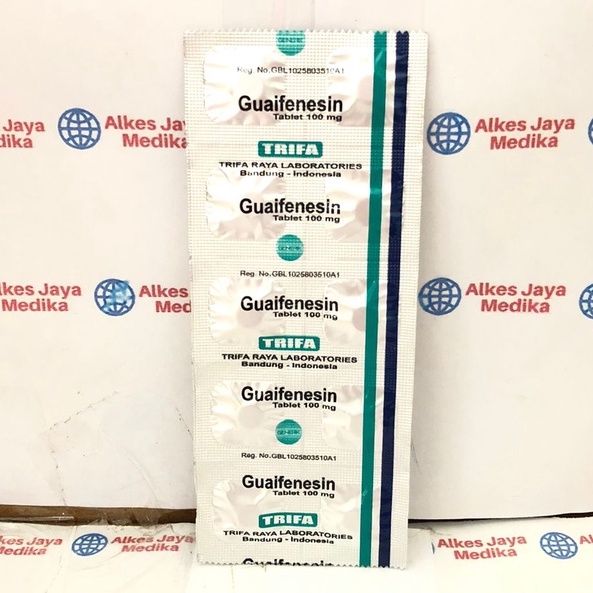 Jual Guaifenesin 100mg Isi 10 Tablet - Obat Untuk Meredakan Batuk ...