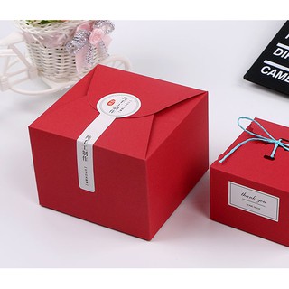 Jual READY box MERAH 12x12 kotak gift box packaging kantong imlek ...