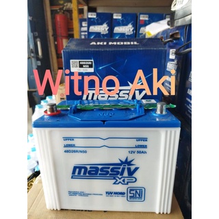 Jual Aki basah mobil colt diesel/truck fuso n50 massiv xp 12v 50ah | Shopee Indonesia