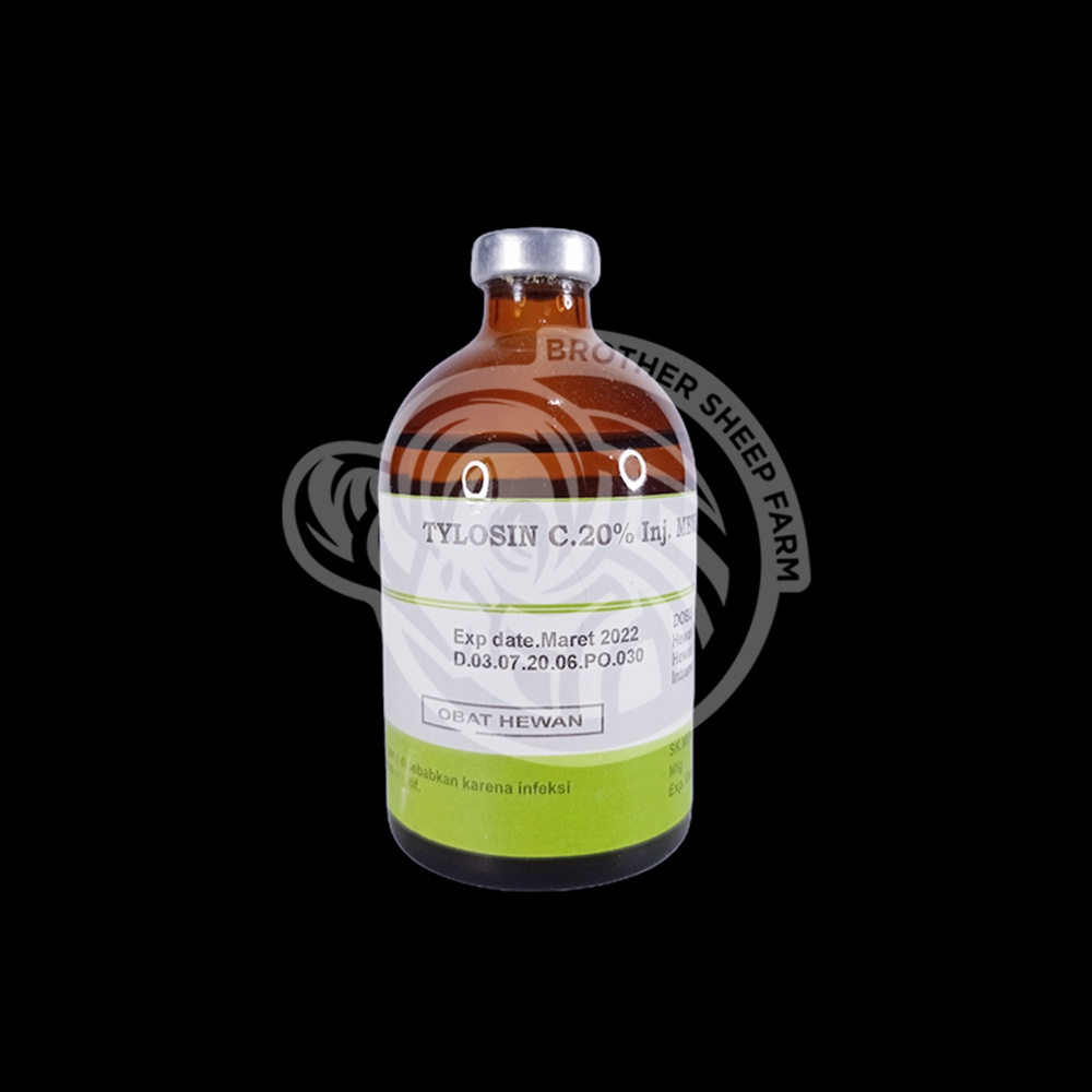 Jual Tylosin C20% Inj. Antibiotik Infeksi Salauran Pernafasan Mata dan ...