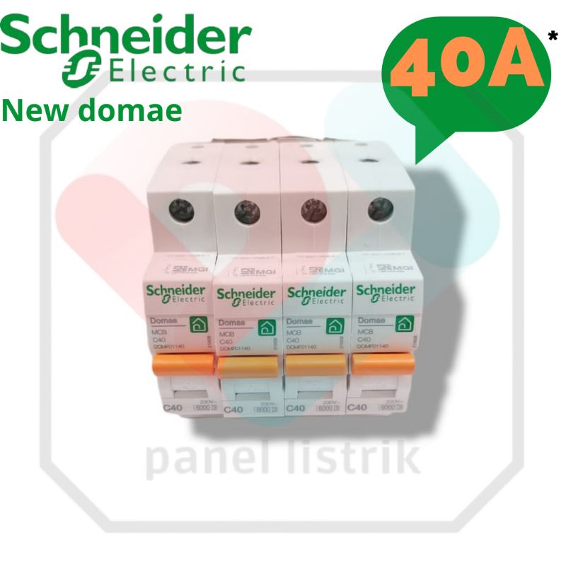Jual Schneider MCB Domae 1 Phase 40 Amp sekring listrik 1p 40 ampere Mini Circuit Breaker ...