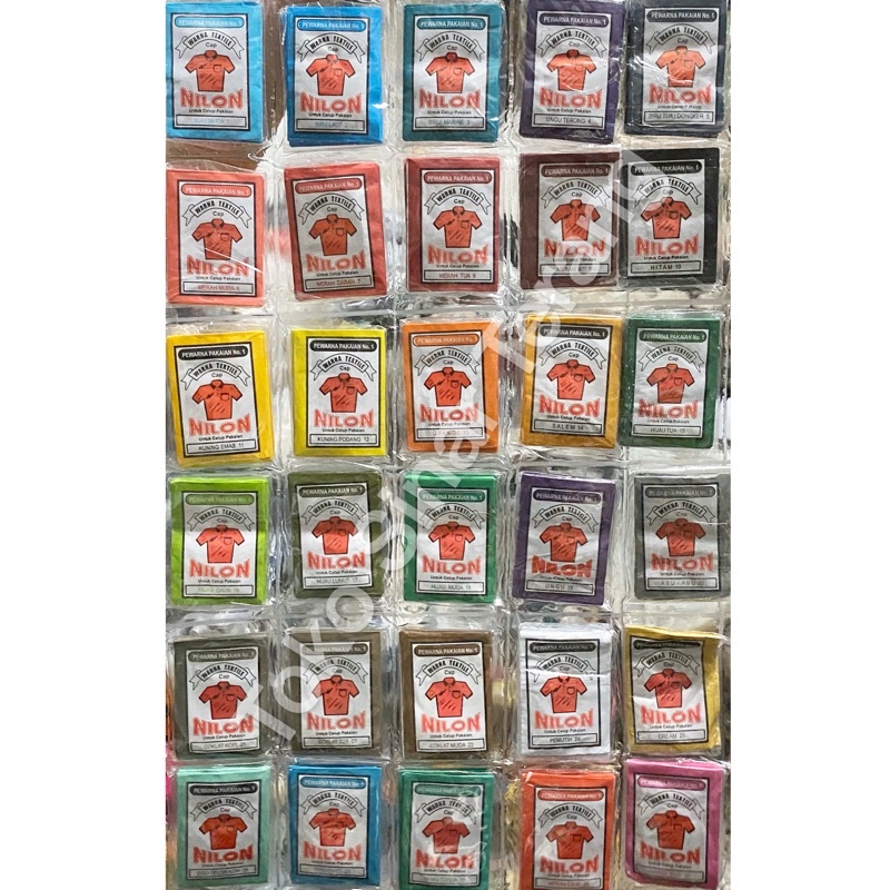 Jual [1 SET] Pewarna Pakaian NILON Wantex Wenter tekstil | Shopee Indonesia