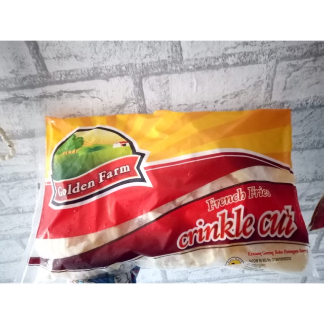 Jual Kentang golden farm crinckle cut 1kg / golden farm / kentang ...