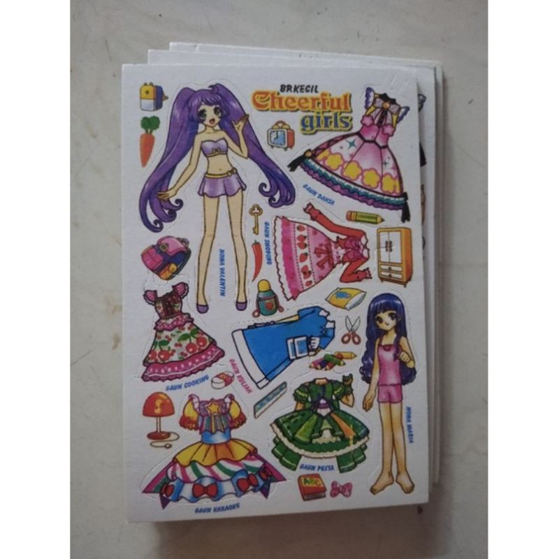 Jual MAINAN ANAK PAPERDOLL BP BONGKAR PASANG BONEKA KERTAS JADUL (11x16 ...