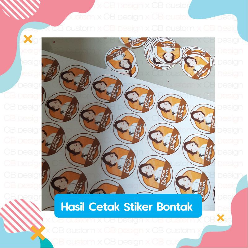 Cetak stiker bontaq lembaran A4 | Shopee Indonesia