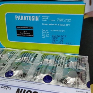 Jual PARATUSIN TABLET " Obat flu,hidung tersumbat,bersin2 & batuk ...