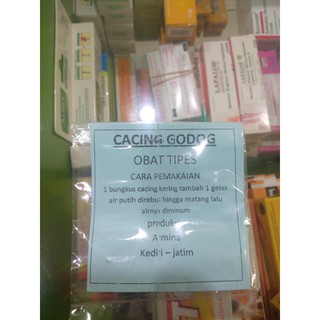 Jual Cacing Godog 5 gr - Cacing kering untuk obat tipes | Shopee Indonesia