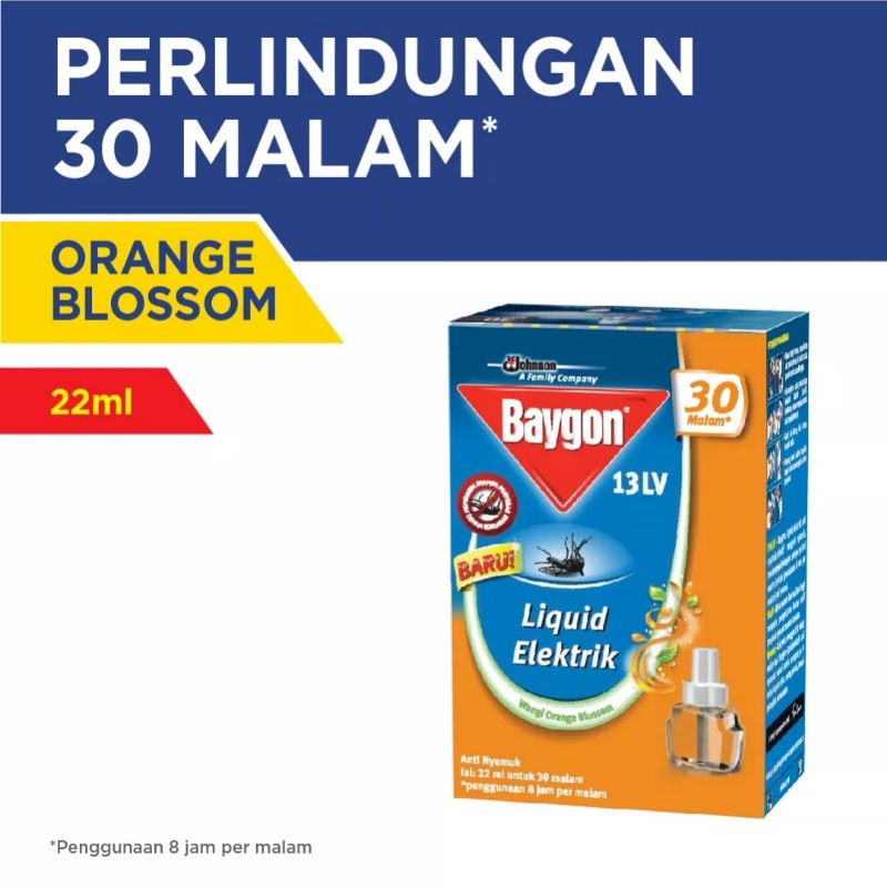 Jual BAYGON Liquid Elektrik refill 22 ml Orange Blossom Indonesia|Shopee Indonesia