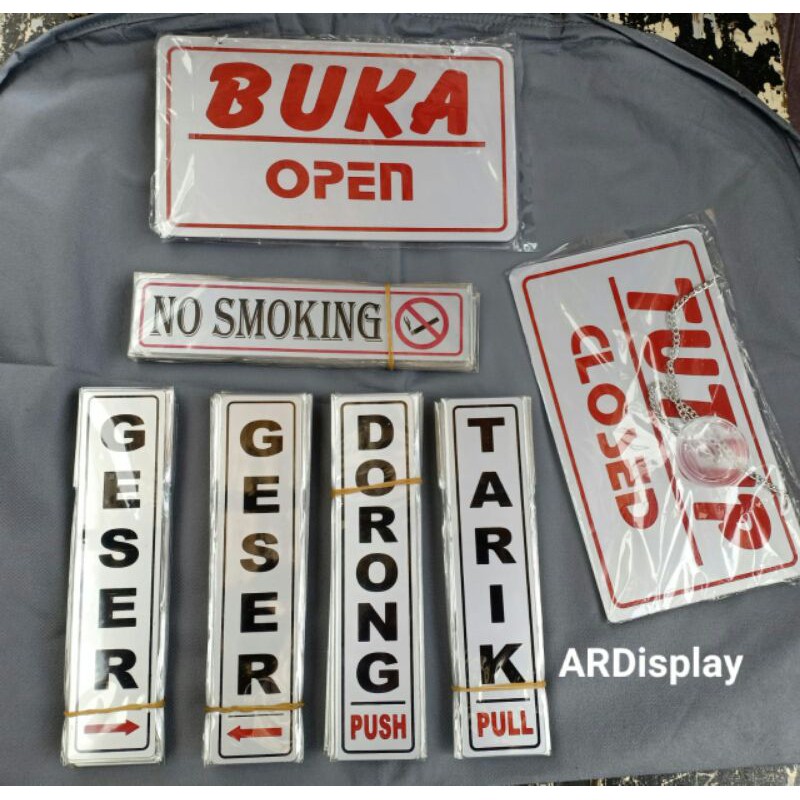 Jual Door sign label sticker | Shopee Indonesia
