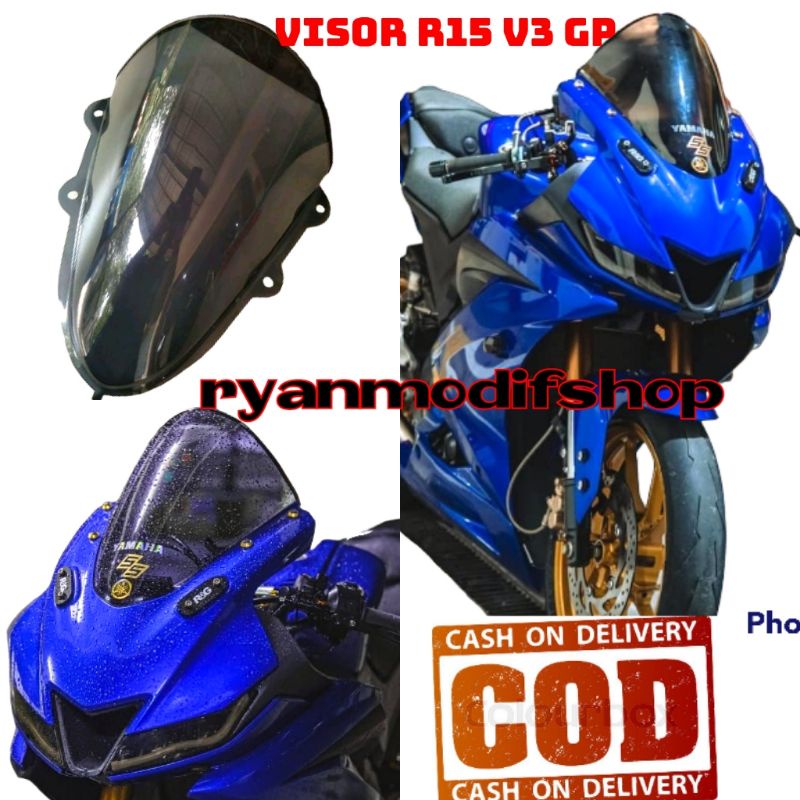 Jual VISOR R15 V3 FULL JENONG MODEL GP WINSIL R15 V3 MODEL GP WIENDSHIEL R15 VVA R15 V3 JENONG ...