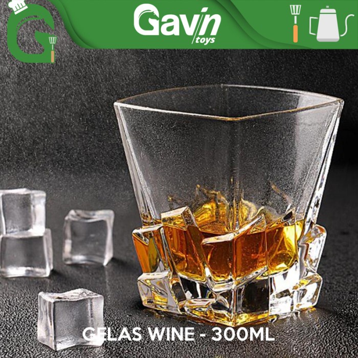 Jual Gelas Kaca 250 ml - Wine Glass - Gelas Unik Beling Gelas Bar 250ml ...