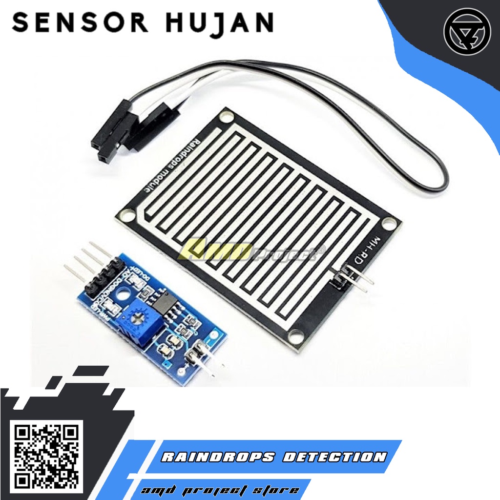 Jual Modul Sensor Deteksi Air Hujan Module Rain Drop Raindrops ...
